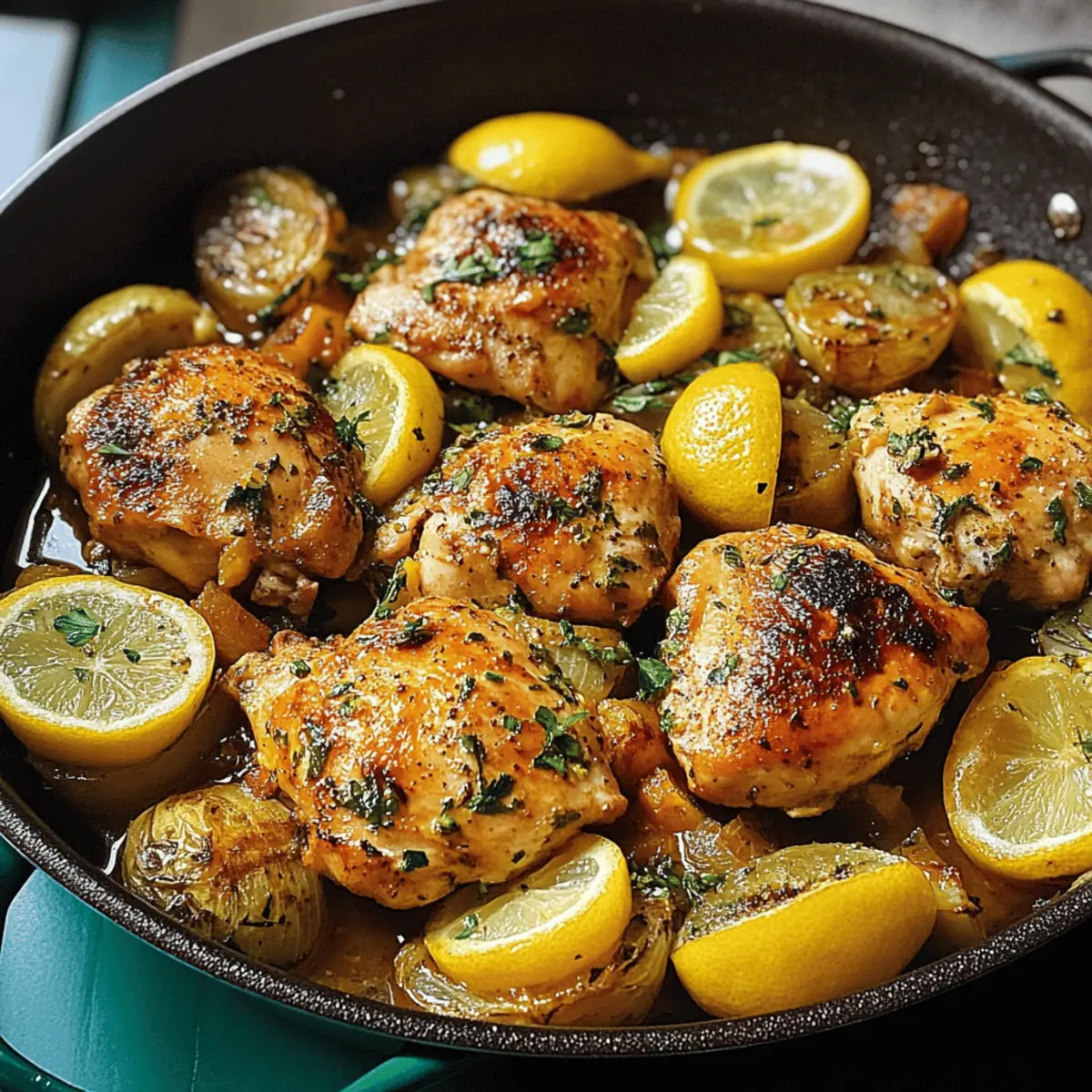Easy One Pan Lemon Chicken That’s Bursting with Juicy Flavor
