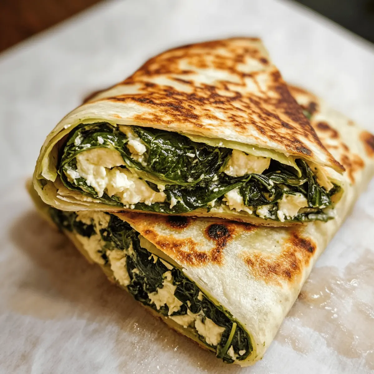 Irresistible Easy Spinach Feta Wraps: Delicious Crispy Flavor
