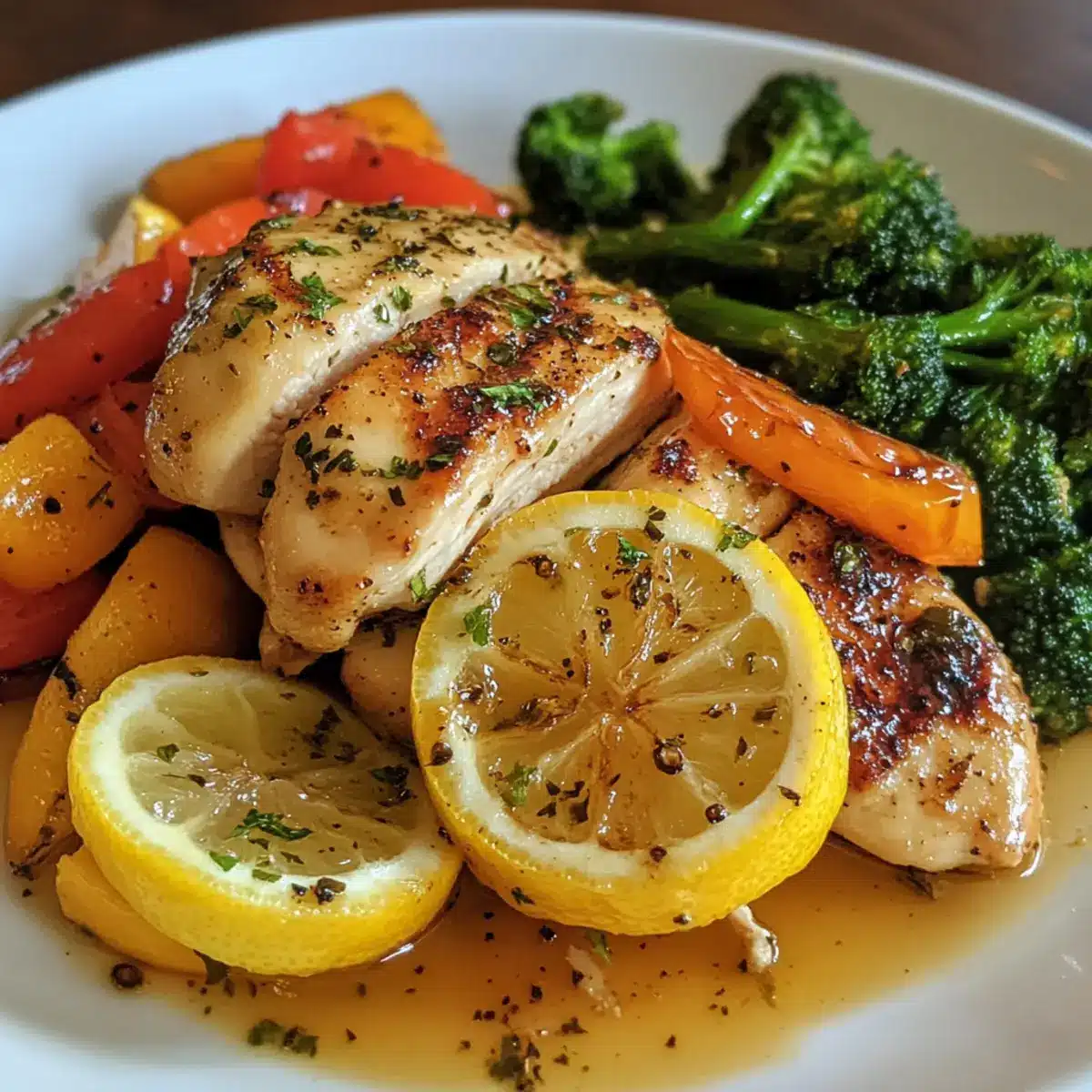 Ultimate Tuscan Lemon Chicken Veggies - Easy Juicy One-Pan Feast
